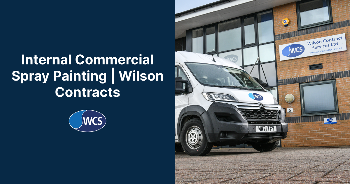 Internal Commercial Spray Painting | Wilson Contracts